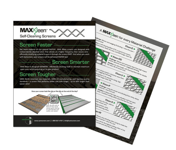 Aggregate & Self Cleaning Screens Manufacturer | Samscreen